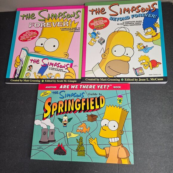 Toys | Simpsons Books Lot Of 3 Simpsons Forever Beyond Forever Guide To ...